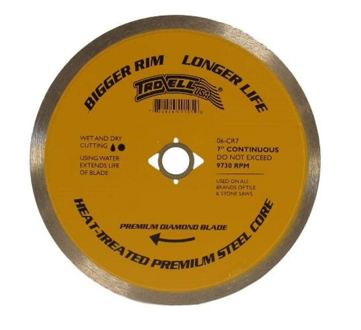 Continuous Rim Sintered Diamond Blade 7" — Casa Rodriguez